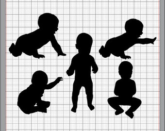 Baby silhouette | Etsy