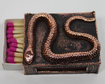 Copper match holder | Etsy