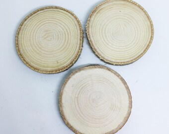 Wood tree slices | Etsy