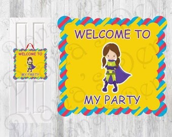 Superhero door sign | Etsy