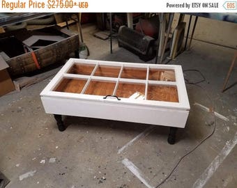 Shadow Box Table Window Table Reclaimed Window Table Shabby