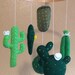 Cactus mobileCactus baby mobileFelt cactusCrib mobile