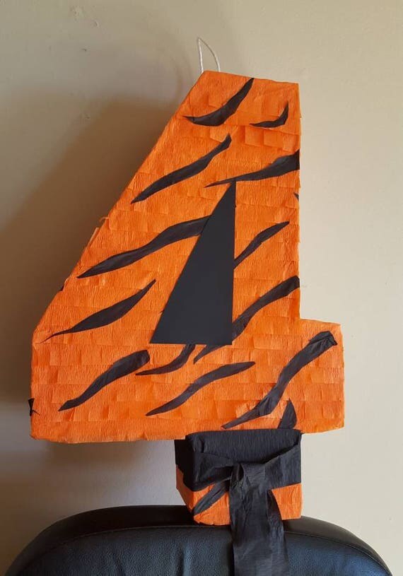 Items similar to Tiger inspired Number Pinata on Etsy