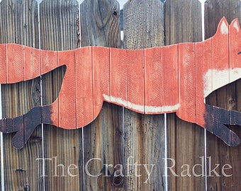 Wooden fox | Etsy