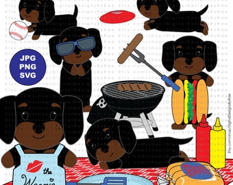 Dachshund clipart | Etsy