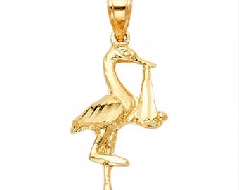 Stork carrying baby | Etsy