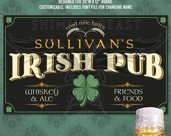 Irish pub sign | Etsy