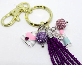 Girly keychain | Etsy