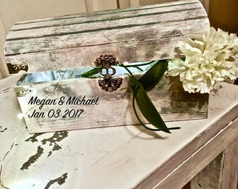 Wedding card box with lock | Etsy