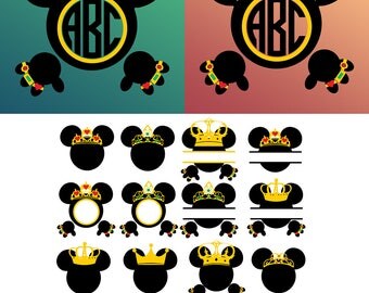 Mickey monogram | Etsy