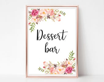 Dessert bar sign | Etsy