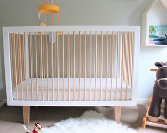 PDF Pattern for Geometric Modern Cot Crib Patchwork Quilt in