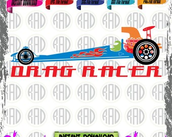 Drag racing svg | Etsy