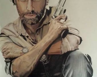 TWD Fan Gun Colt Revolver Earrings Rick Grimes The Walking