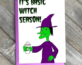 Funny halloween card | Etsy