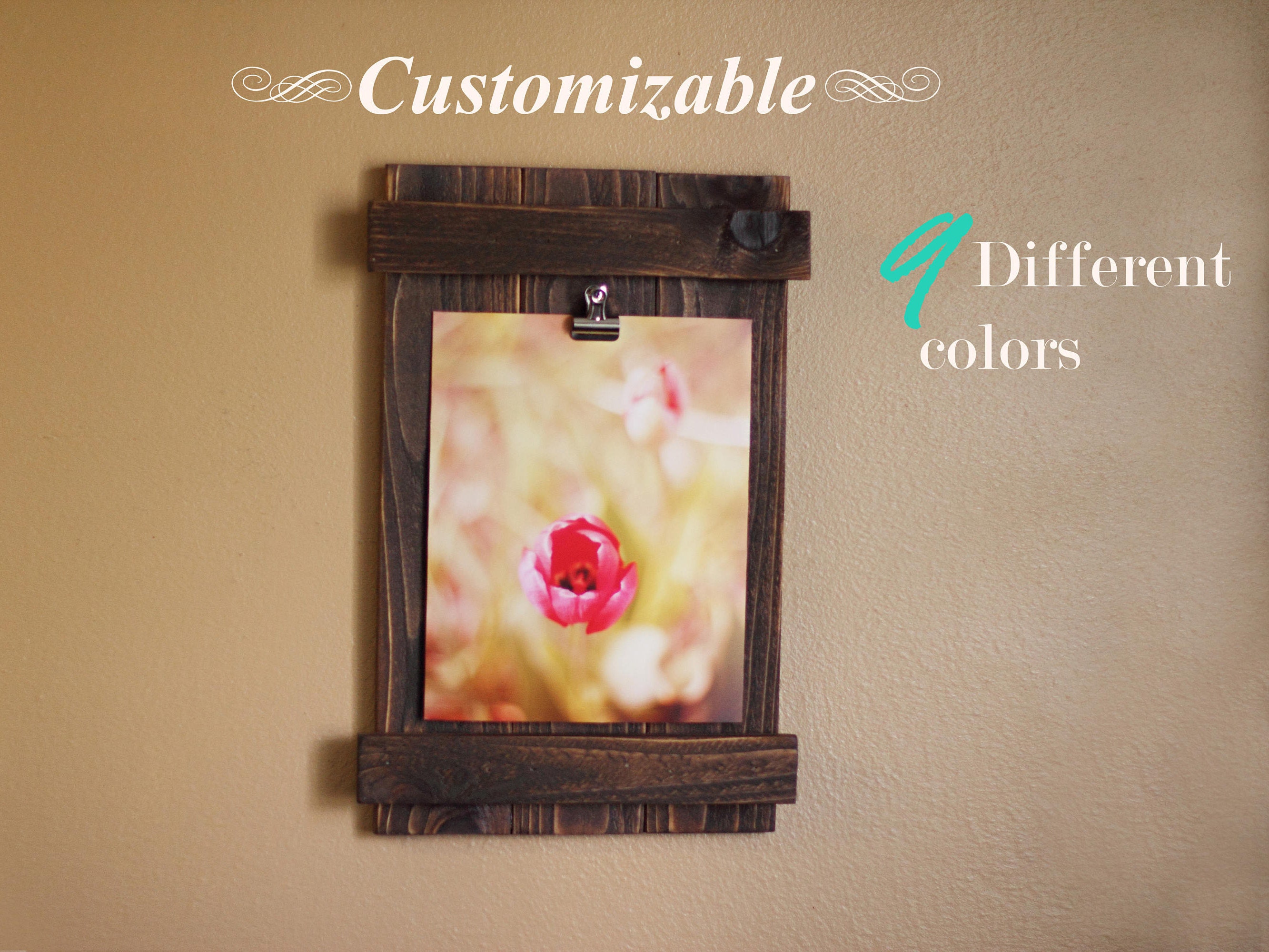 Rustic Picture Frame Wood Picture Frame Picture Holder