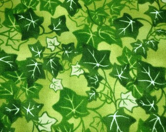 Leaf print fabric | Etsy