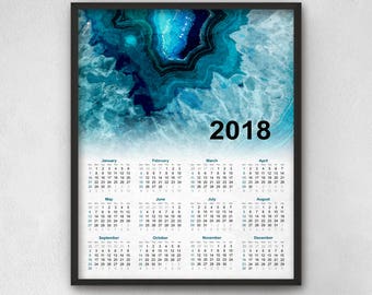 Blue watercolor art | Etsy