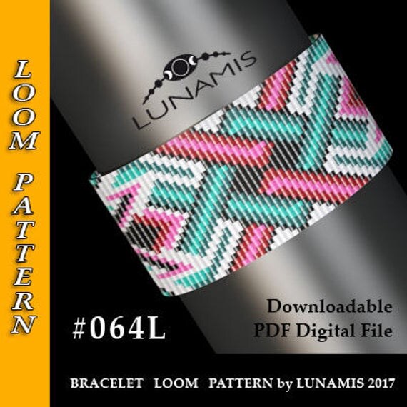 Loom bracelet pattern loom pattern square stitch pattern