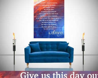 Prayer Decal Prayer Stickers The Lords Prayer Christian
