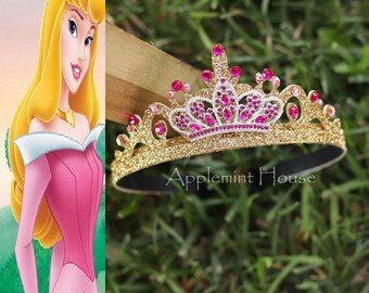 Princess Aurora Tiara Sleeping Beauty Crown HeadbandSleeping