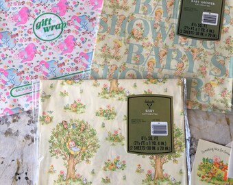 Baby's First Christmas Wrapping Paper Set New Baby