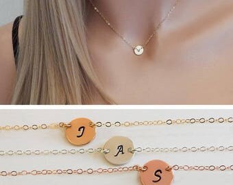 Initial choker | Etsy