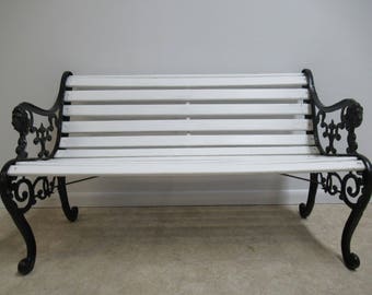 Cast iron bench | Etsy