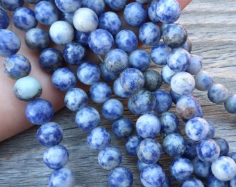 Blue stone beads | Etsy