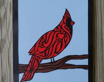 Bird papercut | Etsy