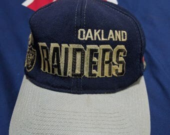 Oakland raiders hat | Etsy