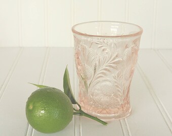 Vintage pink glass | Etsy