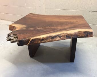 Wood slab table | Etsy