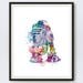 R2D2 Watercolor Art Print R2D2 Poster Star Wars Print Movie