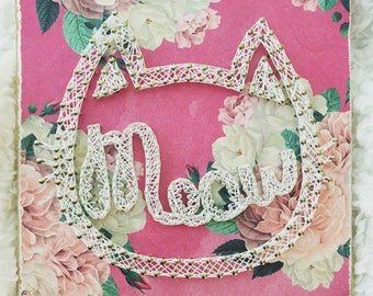 Cat string art | Etsy