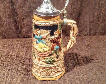 Ceramic beer stein | Etsy