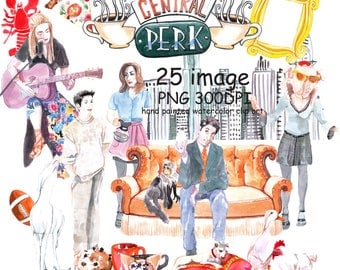 Central perk art | Etsy