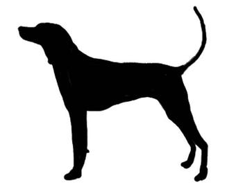 Coonhound decal | Etsy