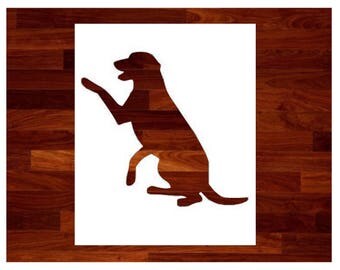 Labrador stencil | Etsy