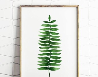 Fern Wall Decal Large Leaf Decals Vinyl Wall Decal Leaves