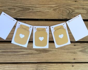 Mason Jar Home Decor Applique Design Mason Jar Banner