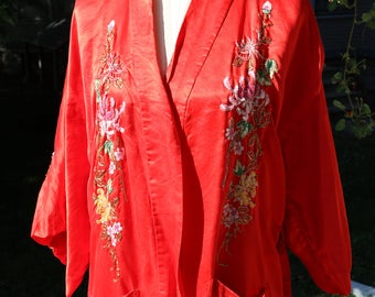 Chinese silk robe | Etsy
