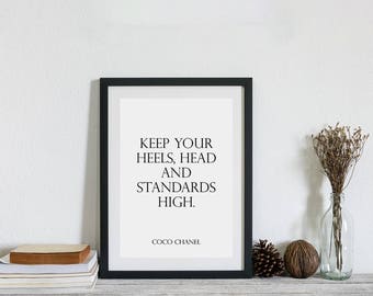 Coco chanel poster | Etsy