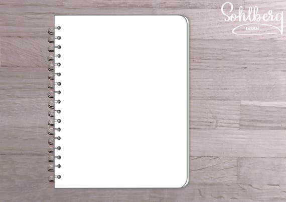 Clear notebook template