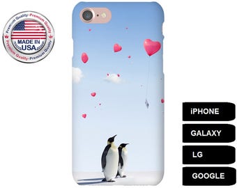 Penguin phone case | Etsy