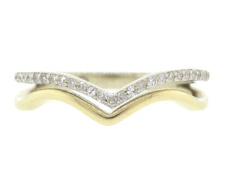 Diamond wave ring | Etsy