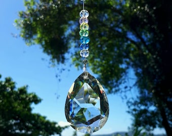 Hanging crystals | Etsy