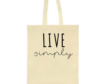 Typography tote bag | Etsy