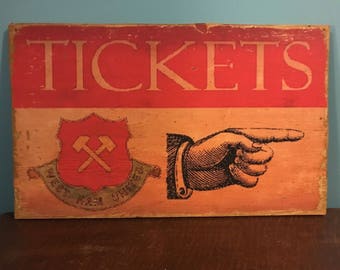 Ticket booth sign | Etsy