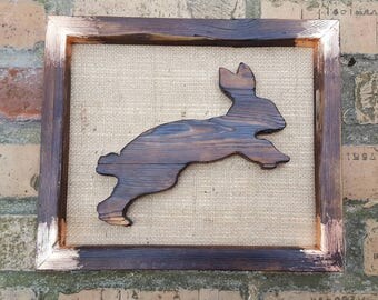 Embroidery File Design Pattern Leaping Bunny Rabbit Silhouette